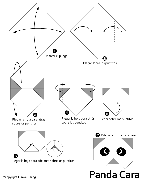 Origami Panda Cara