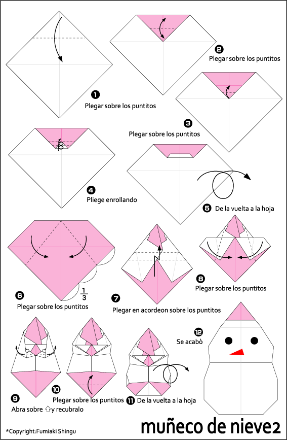 Origami Snowman2